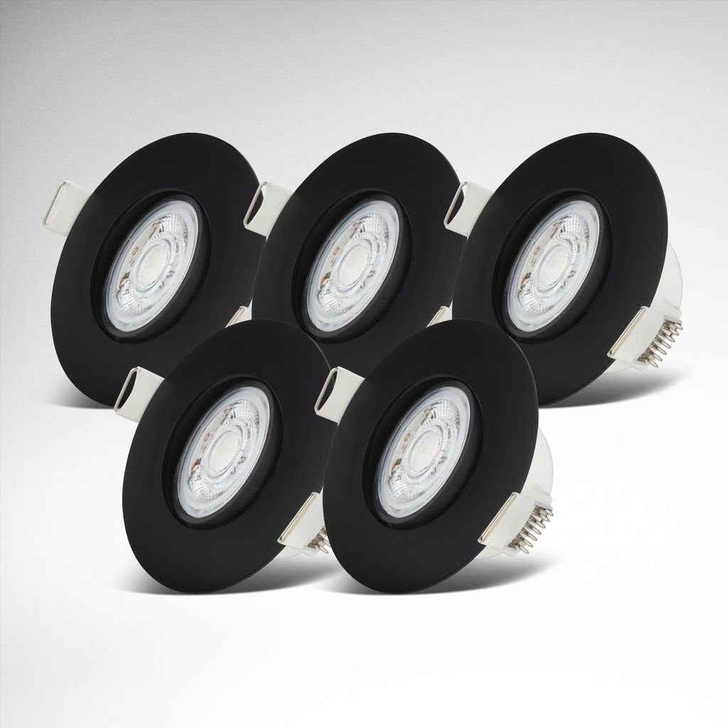 B K Licht Set De 5 Spots Led Encastrables 230v Spot Led Orientable