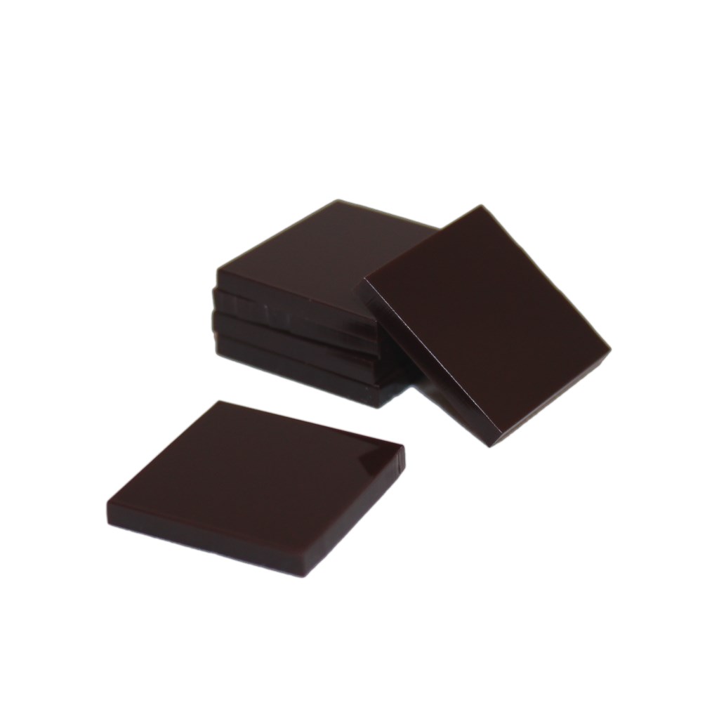 Square Dark Brown Acrylic Bases (25mm) x18 | Fluid 3D Workshop