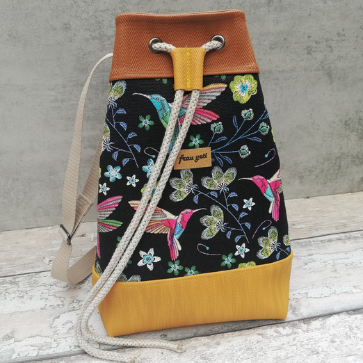 Kunstleder Herringbone senf - Meterware | Snaply