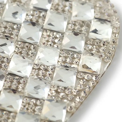 Patch - Glamourtransfer - Herz - silber | Snaply