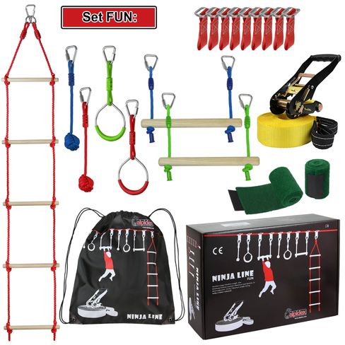 Ninja Line Set für Kinder Für jede Menge Spaß und Action im eigenen ...