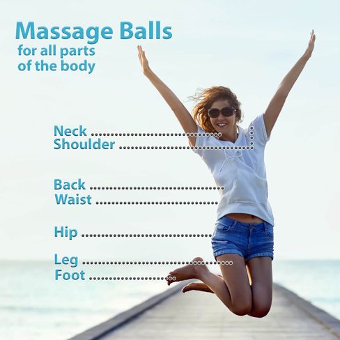Set of 5 massage balls With this set you receive five high-quality ...