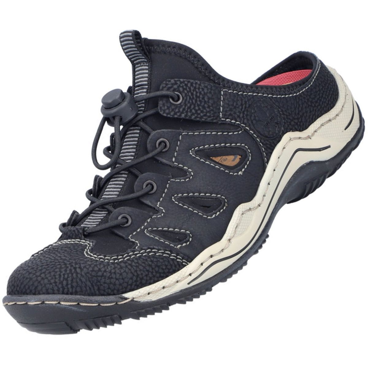 Rieker Damen Sabot Clogs Schwarz | Trendbereich