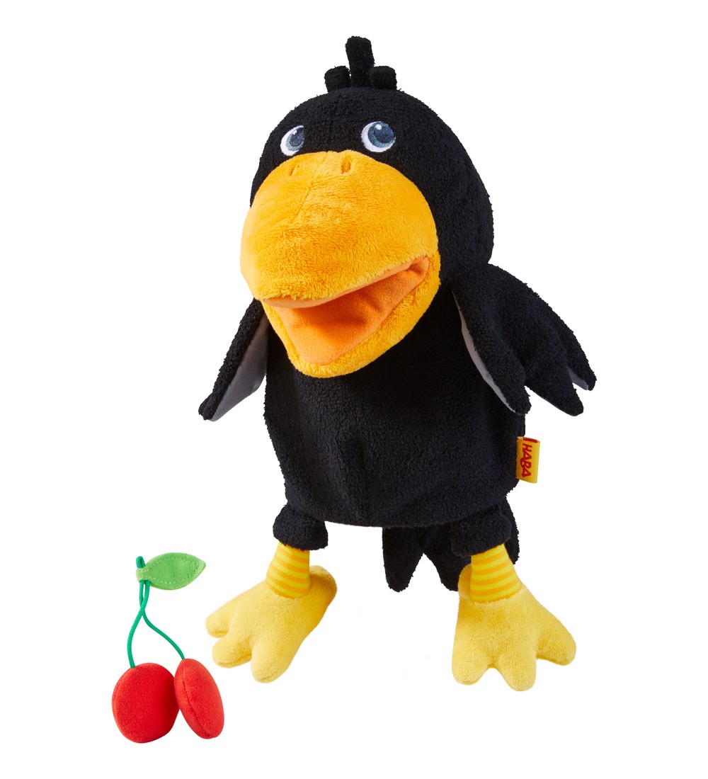 HABA 304203 Handpuppe Rabe Theo, 30 cm | Moni's Kinderstube