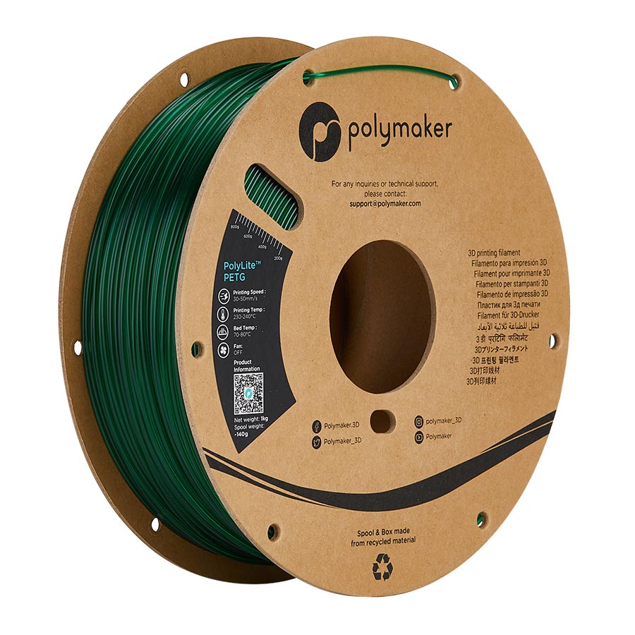 Polymaker Polylite PETG Translucent Red 1.75mm 1kg kaufen | Comprise ...