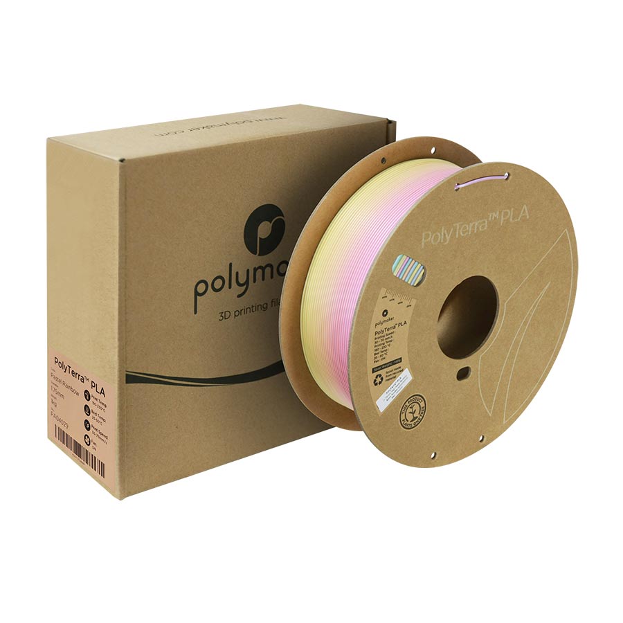 Polymaker PolyTerra Gradient PLA Pastel Rainbow 1.75mm 1000g ...