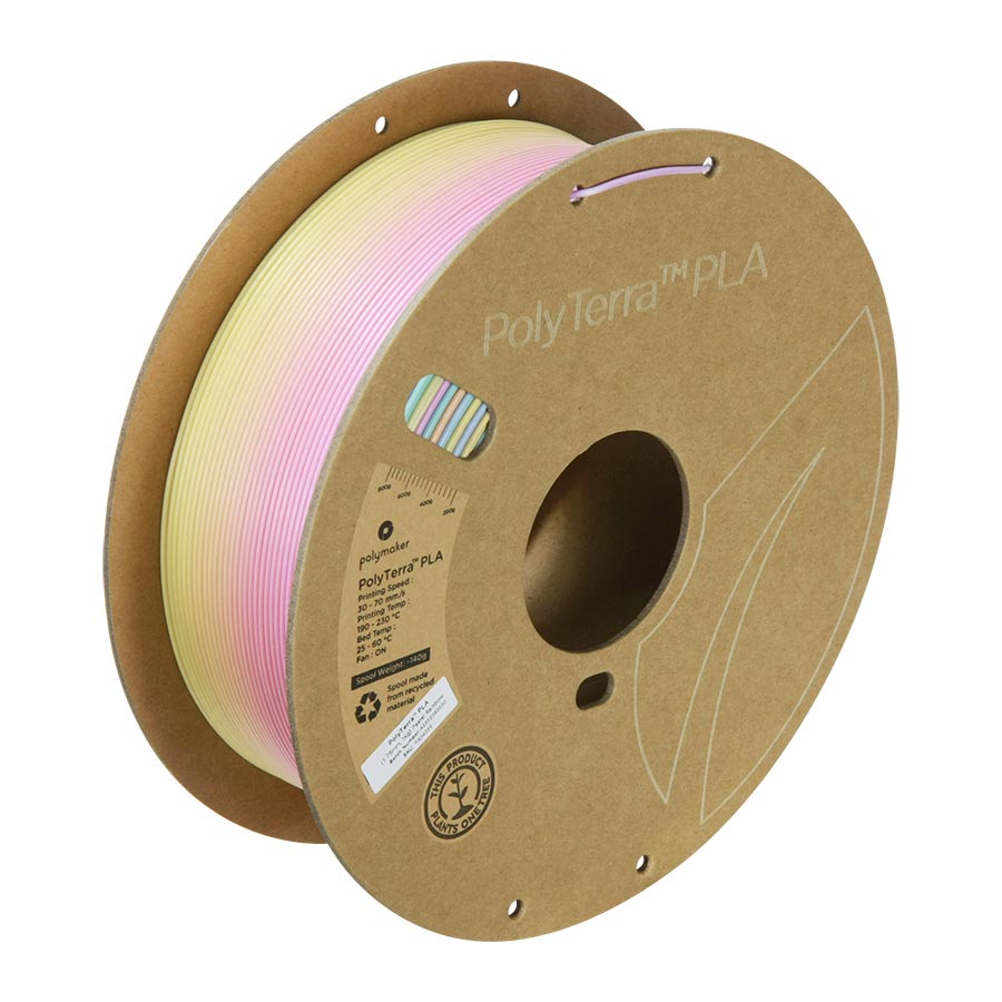 Polymaker PolyTerra Gradient PLA Pastel Rainbow 1.75mm 1000g ...