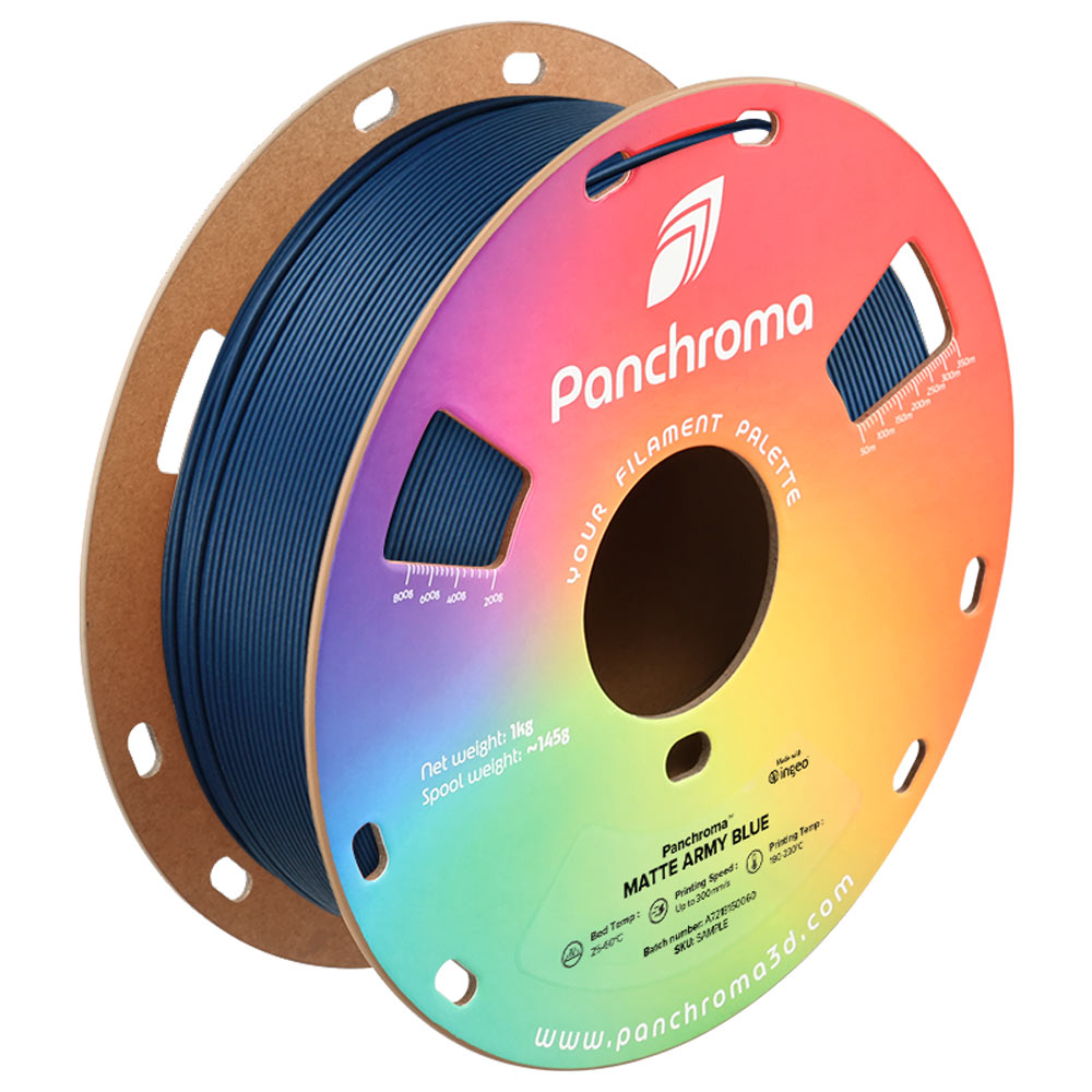 Panchroma™ Matte PLA (Formerly PolyTerra™ PLA) Army Blue 1.75mm 1000g ...
