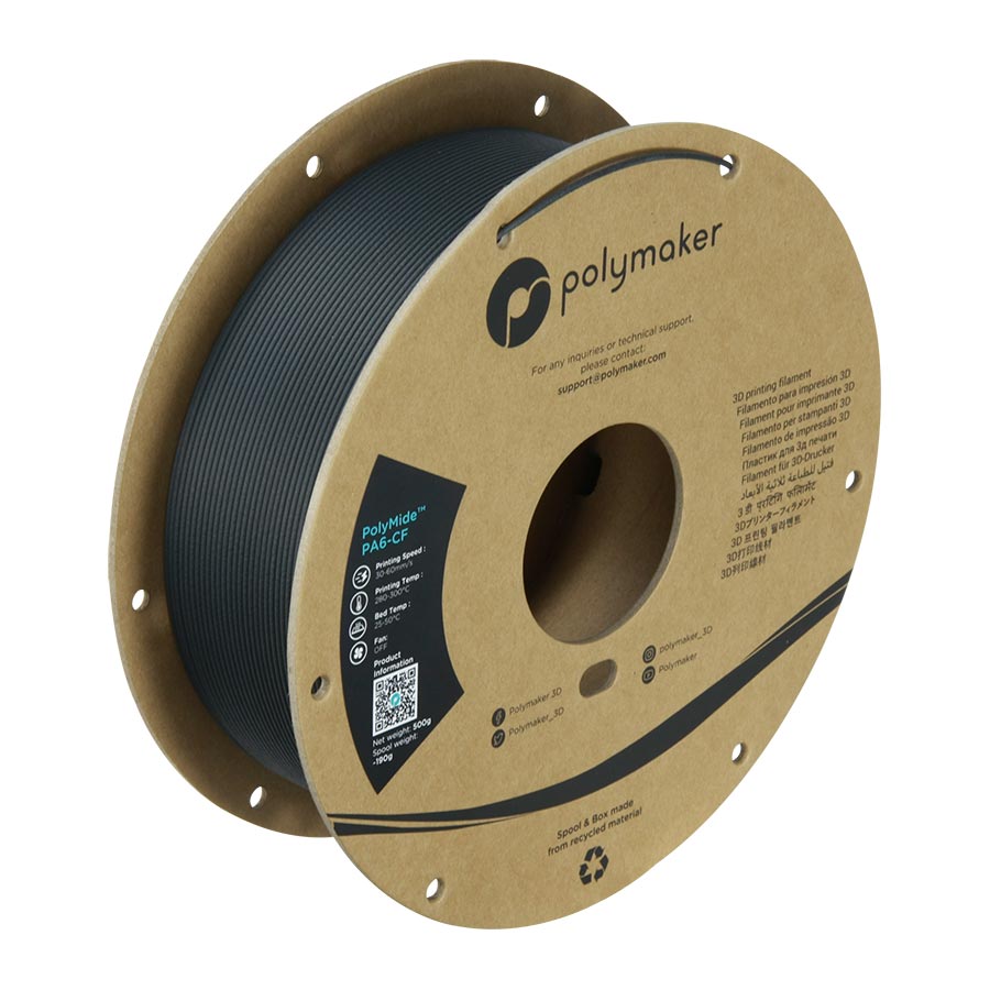 Polymaker Polymide PA6-CF 1.75mm / schwarz / 0,5kg | Comprise Onlineshop