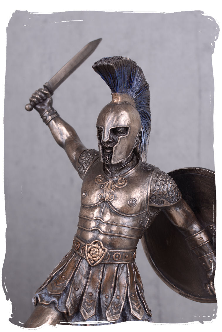 Army Commander of Troy Hector in Battle POSE SCULPTURE GREEK MYTHOLOGY ...