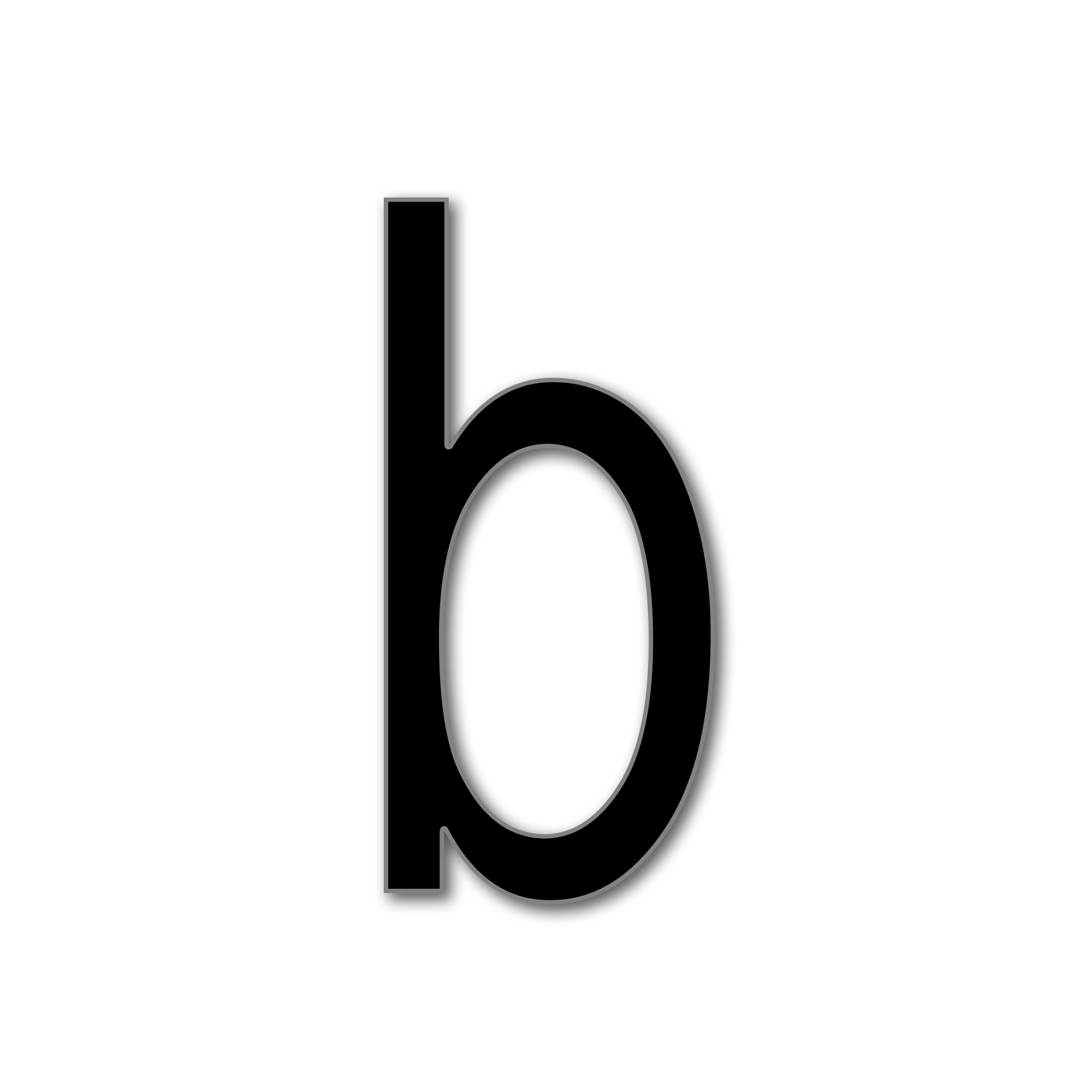 House Number Letter Arial | JustHouseSigns