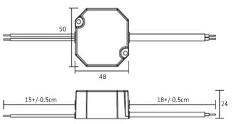 12W/24VDC Mini Netzteil IP65