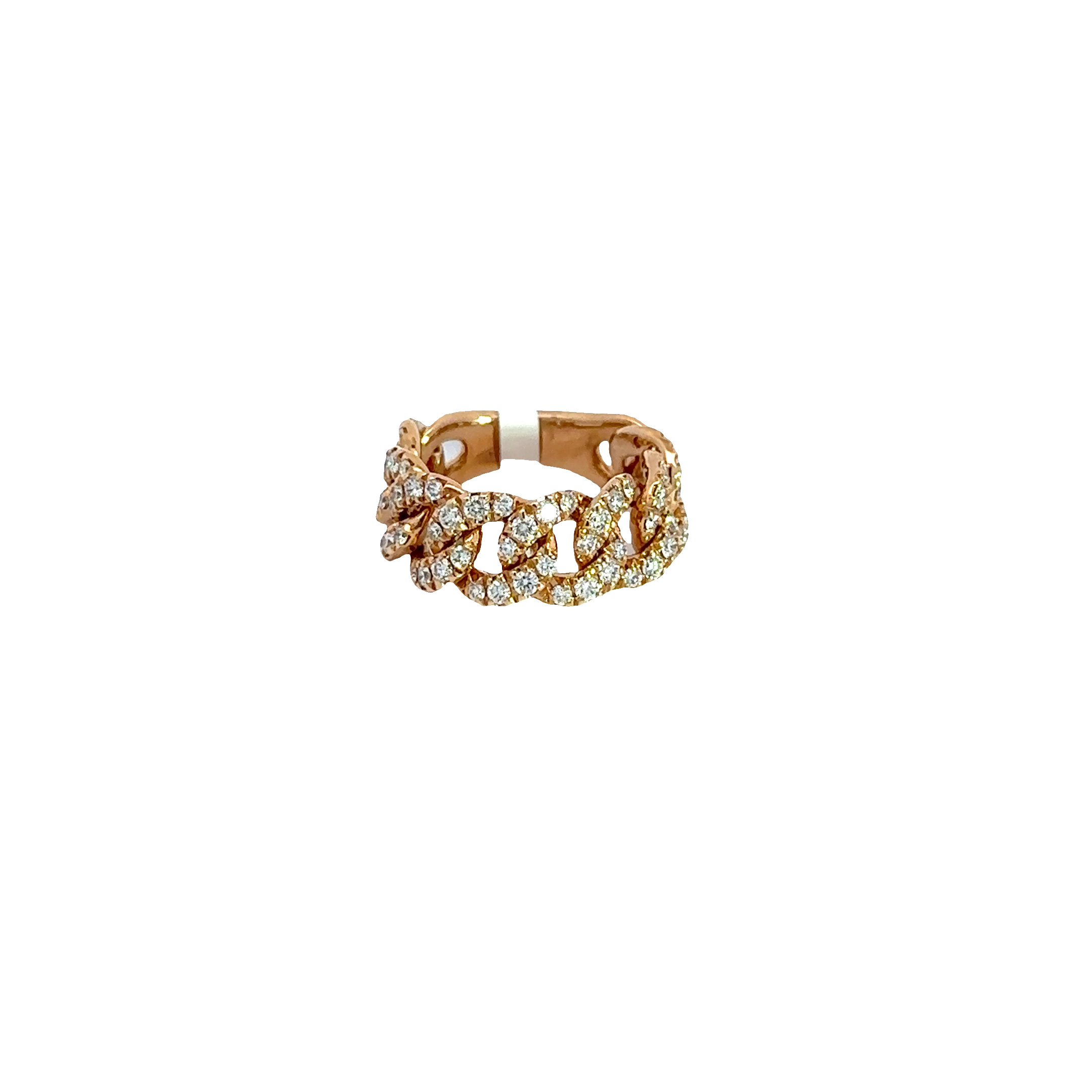 Ring Cuban Link Rose Gold Juwelier Roberto