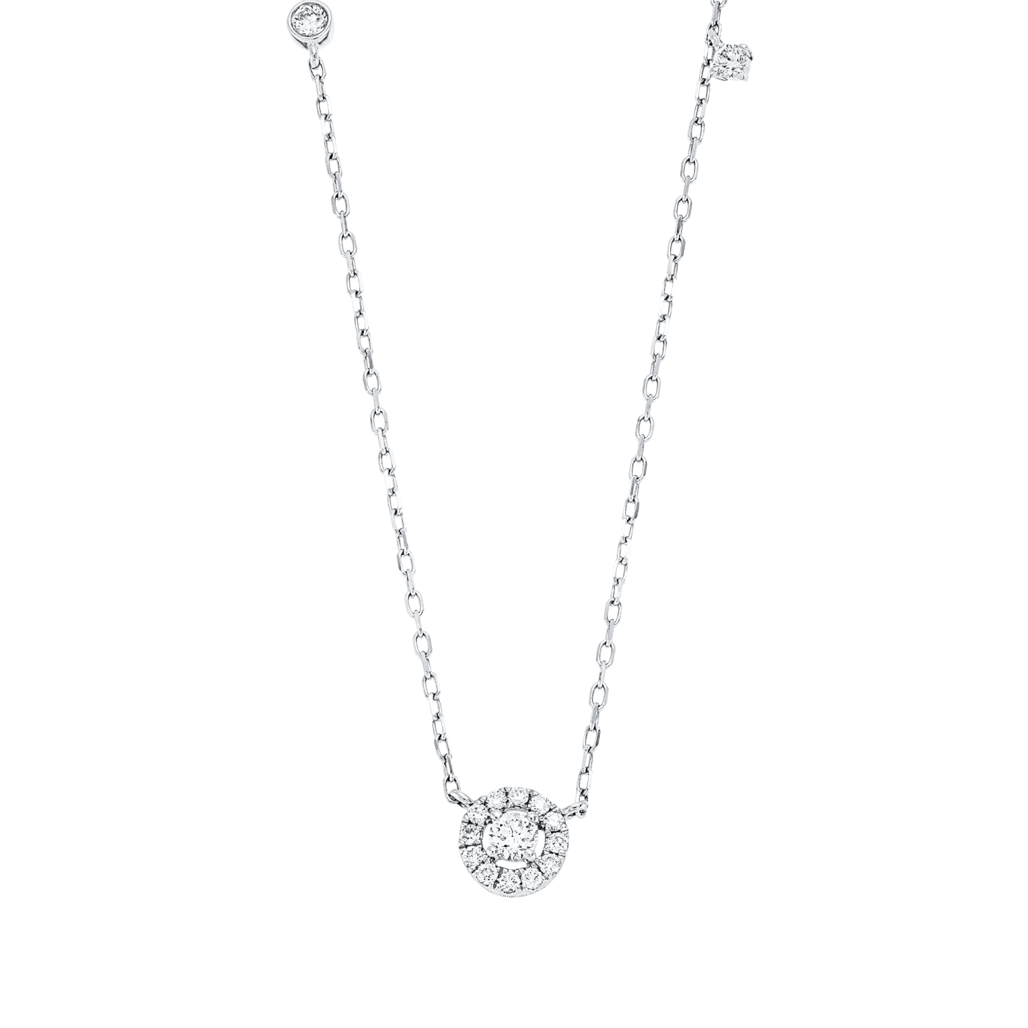 Solitaire Collier aus 950 Platin Diamant 2,08ct