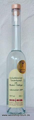 Schwäbischer Tresterbrand vom Muskattrollinger -Goldmedaille 2013- 40 % ...