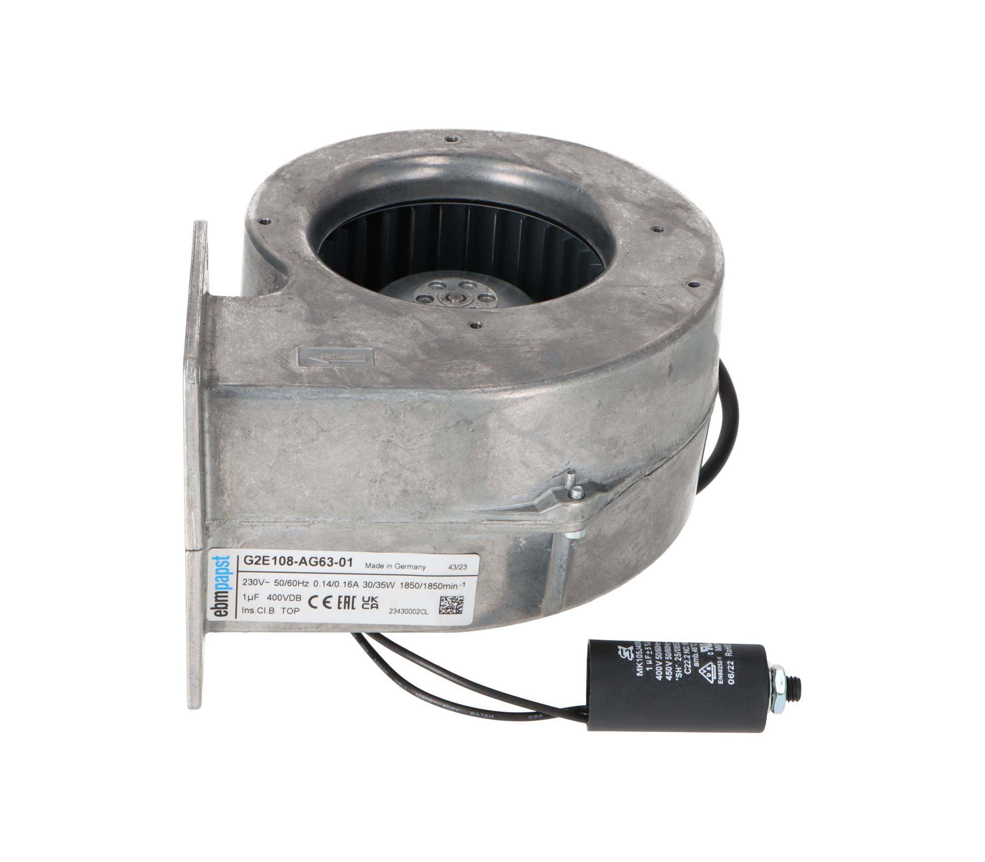 EBM-Papst G2E108-AG63-01 Radiallüfter 230V 50/60Hz 30/35W IP44 | 80.000 ...