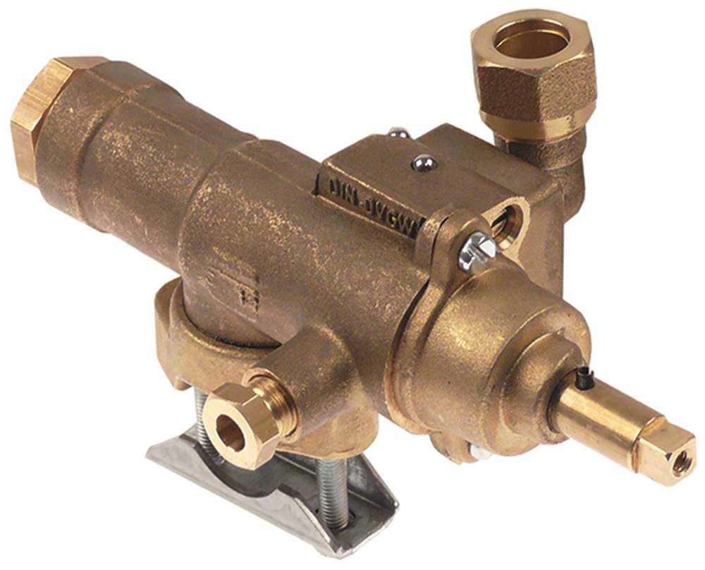 STN3R Gashahn für Charvet ohne Kleinbranddüse Achse 7x7x22/6mm M10x1 ...