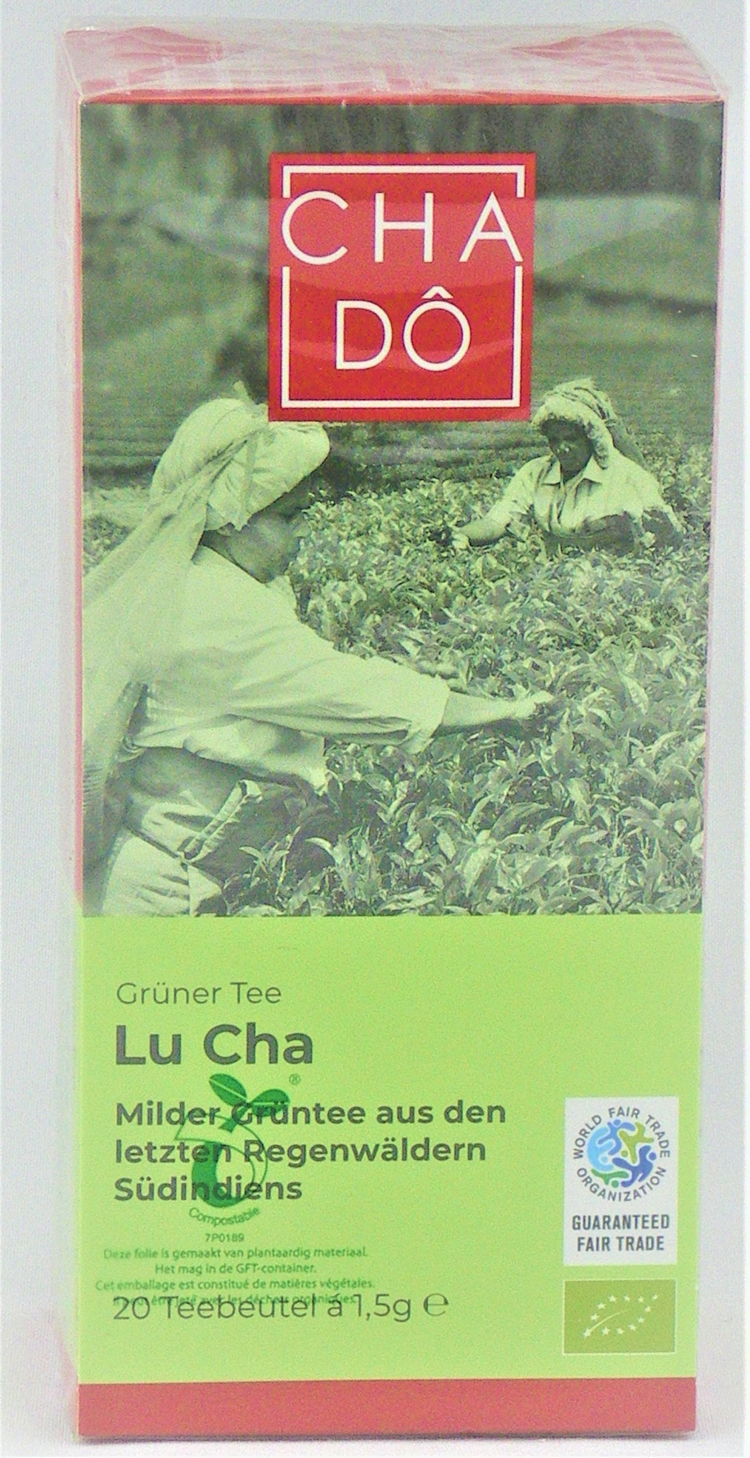 Bio Lu Cha Grüntee Tee im 20 Beutel a`1,5g | Regionale Erzeugnisse ...