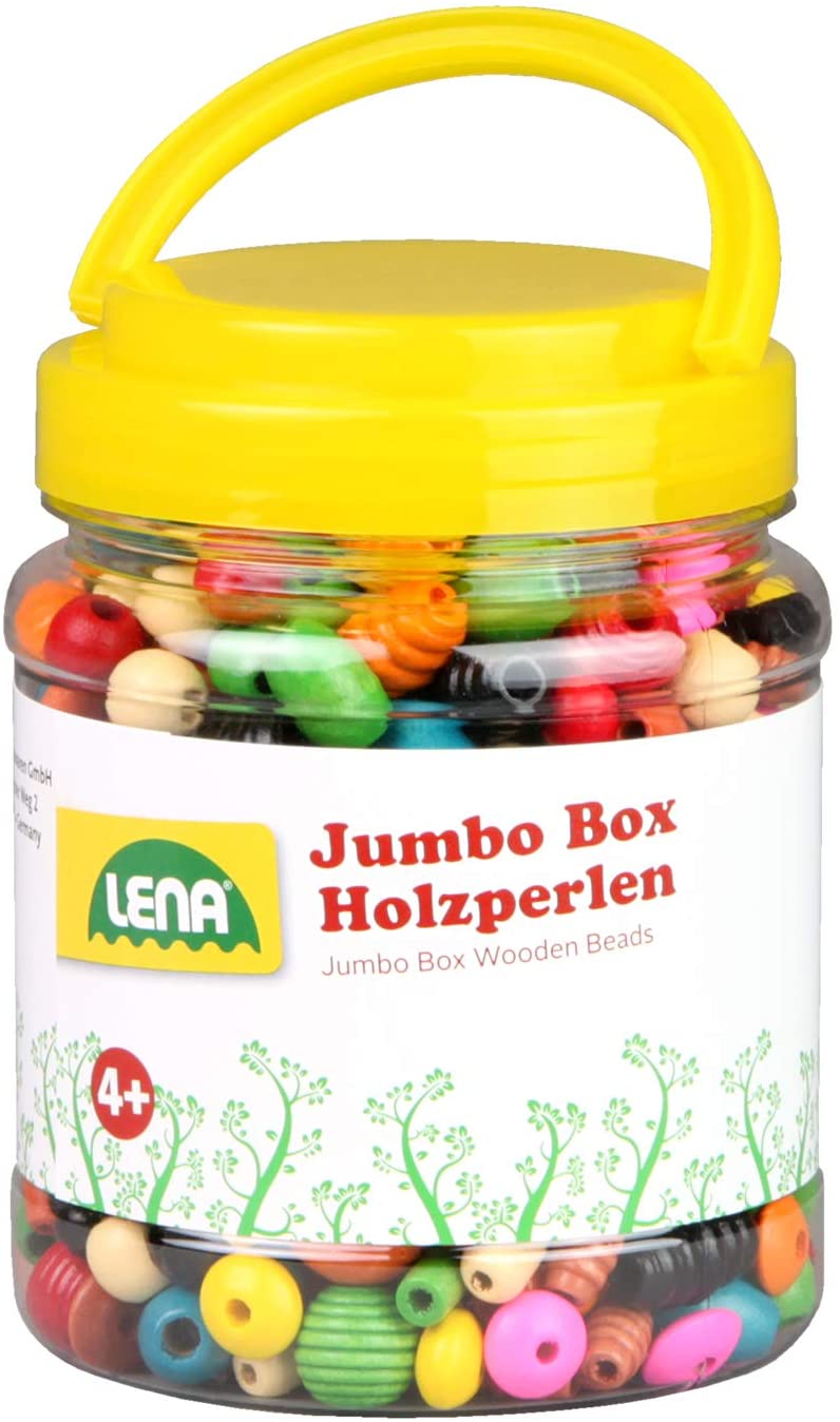 LENA - 32044 - Holzperlen Jumbo Box | HL Großhandel