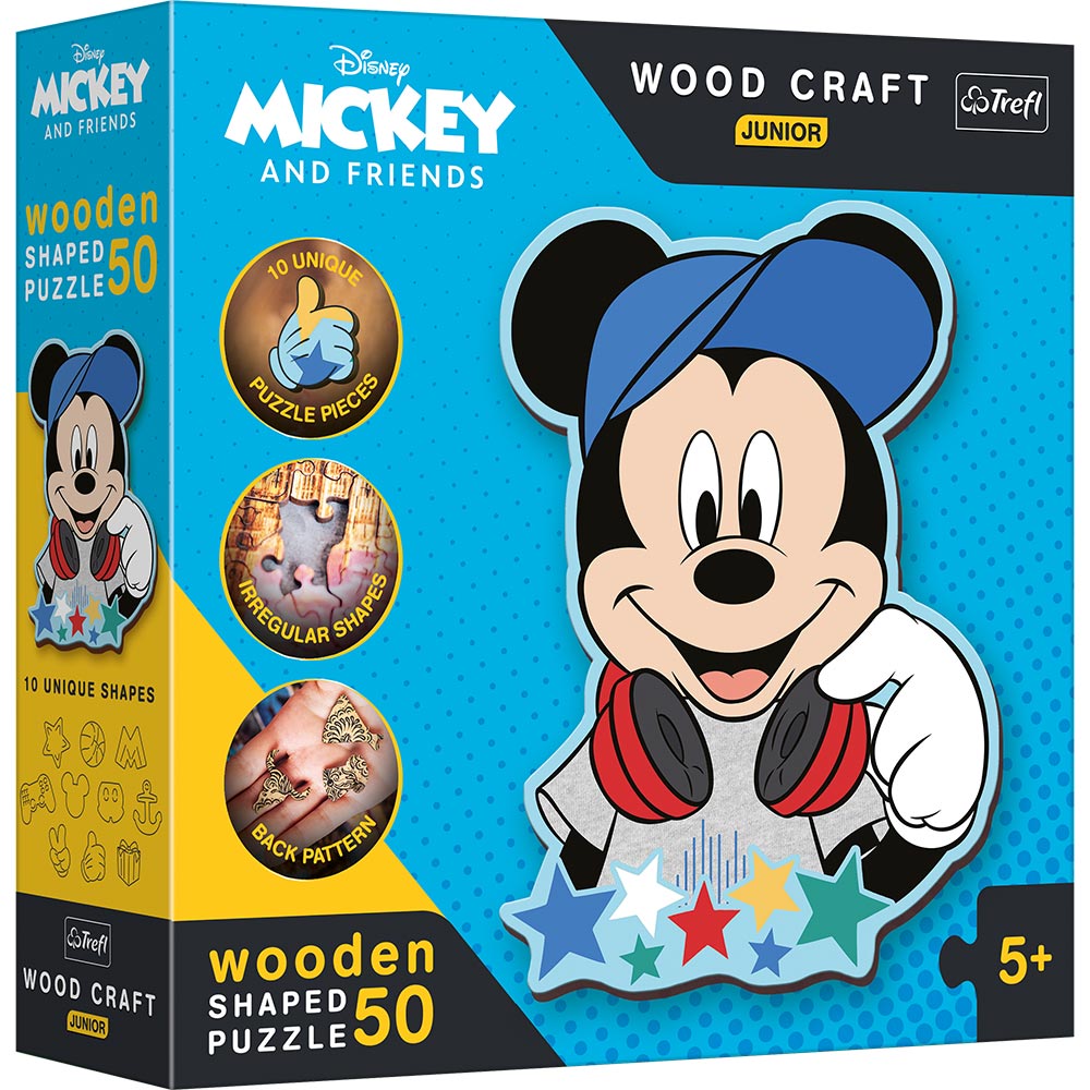 Disney Mickey Mouse - Holz Form Puzzle 50 Teile | HL Großhandel