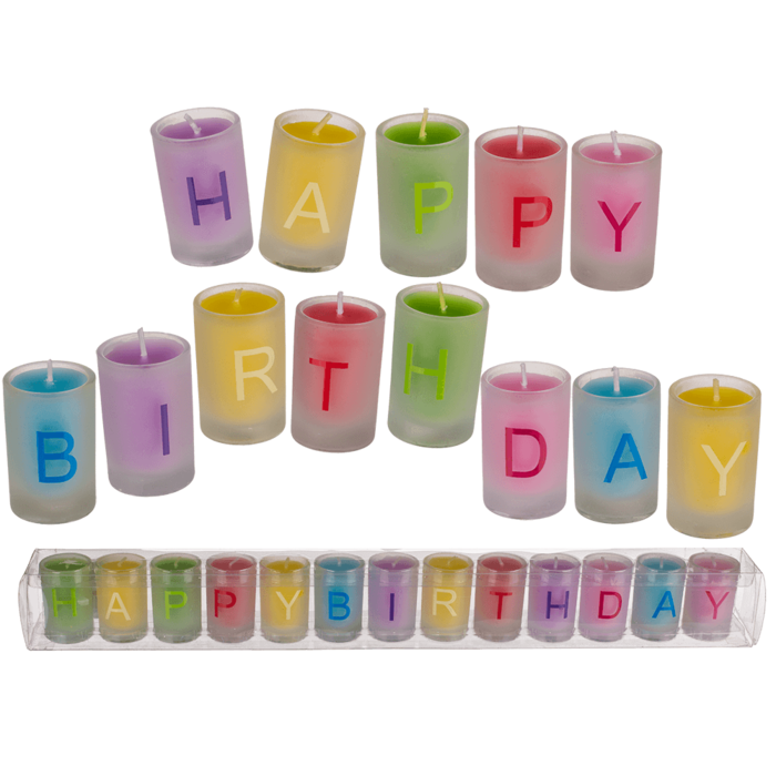 Kerze Happy Birthday
