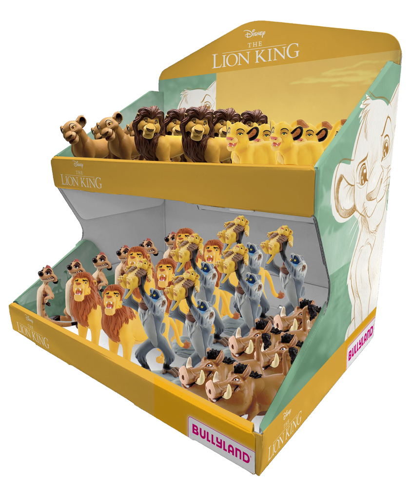 Bullyland 80915 - Disney König der Löwen Spielfiguren - Thekendisplay mit zwei Ebenen | HL ...