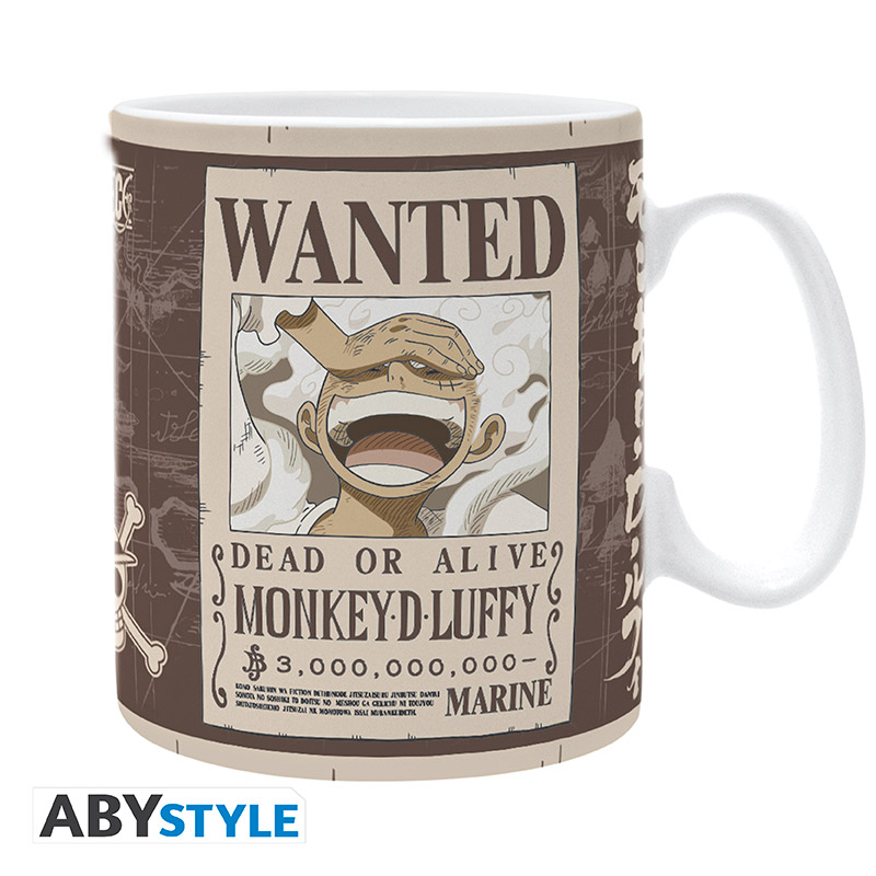 ONE PIECE - Mug - 460 ml - "Luffy Wanted" - subli - box | HL Großhandel