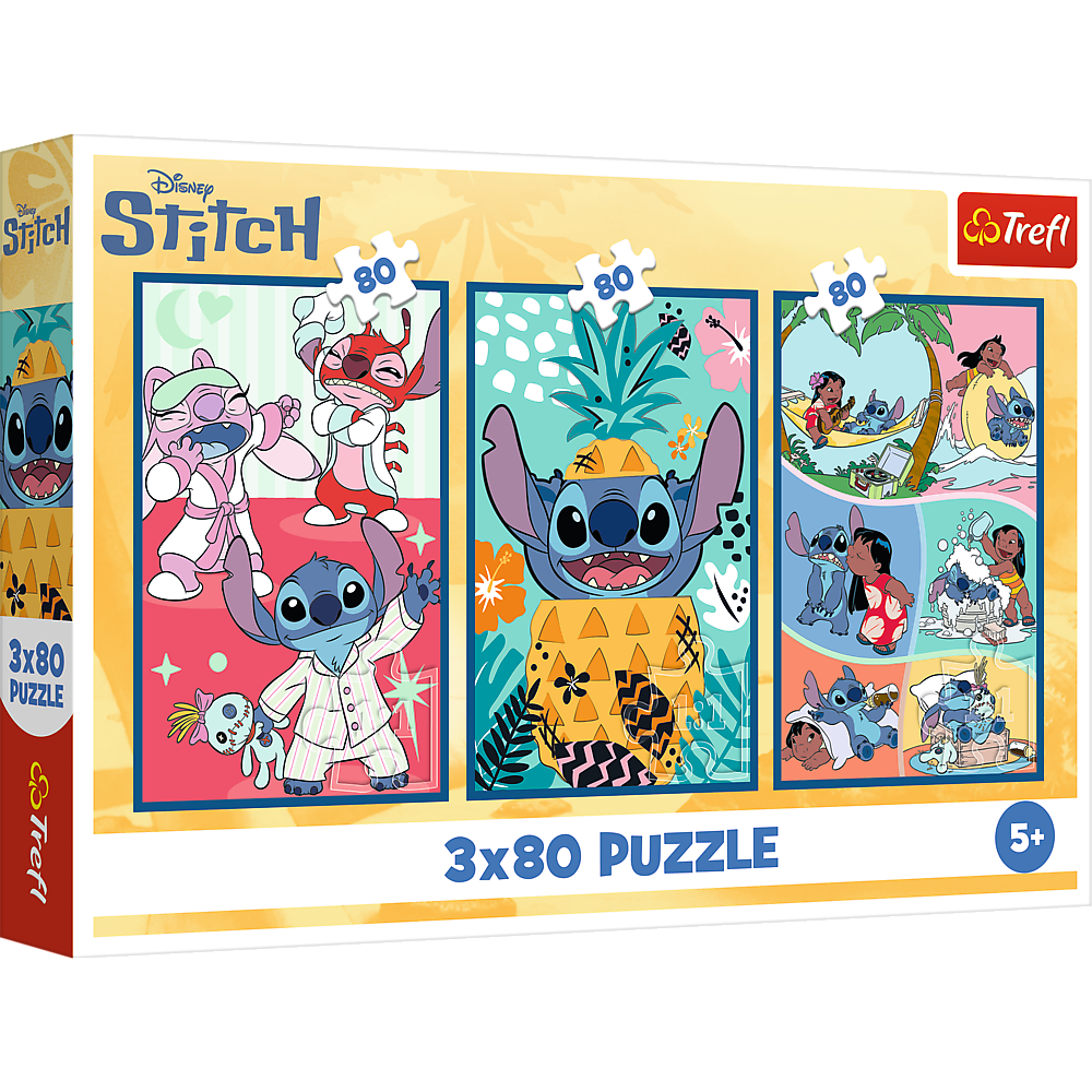 Disney Lilo & Stitch - Puzzle 3 x 80 Teile | HL Großhandel