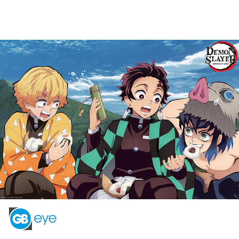 DEMON SLAYER - Poster Maxi 91.5x61 - Tanjiro, Zenitsu, Inosuke | HL ...