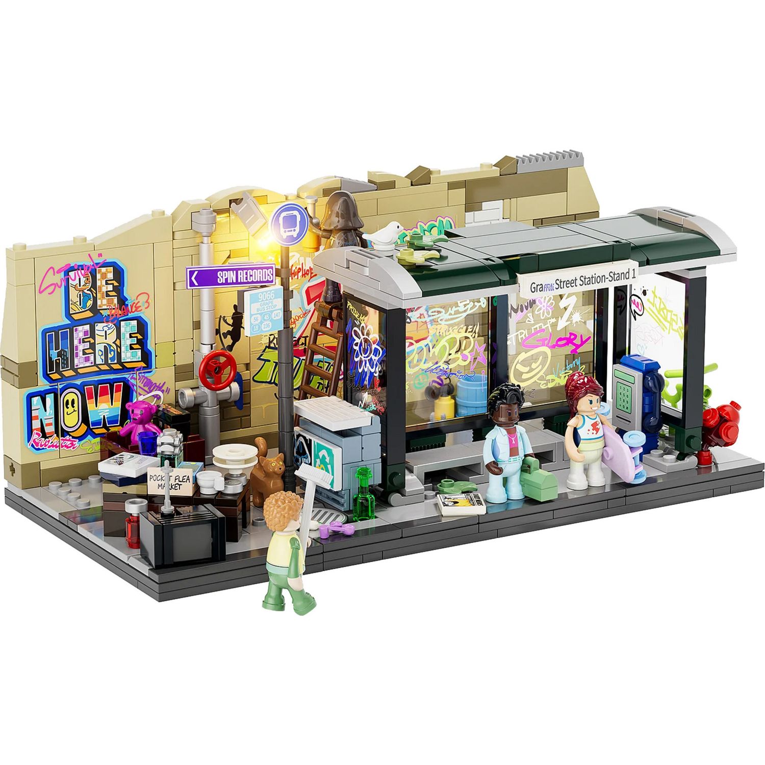 Lumibricks Street Fusion - Graffiti-Bushaltestelle (514 Teile) | HL ...