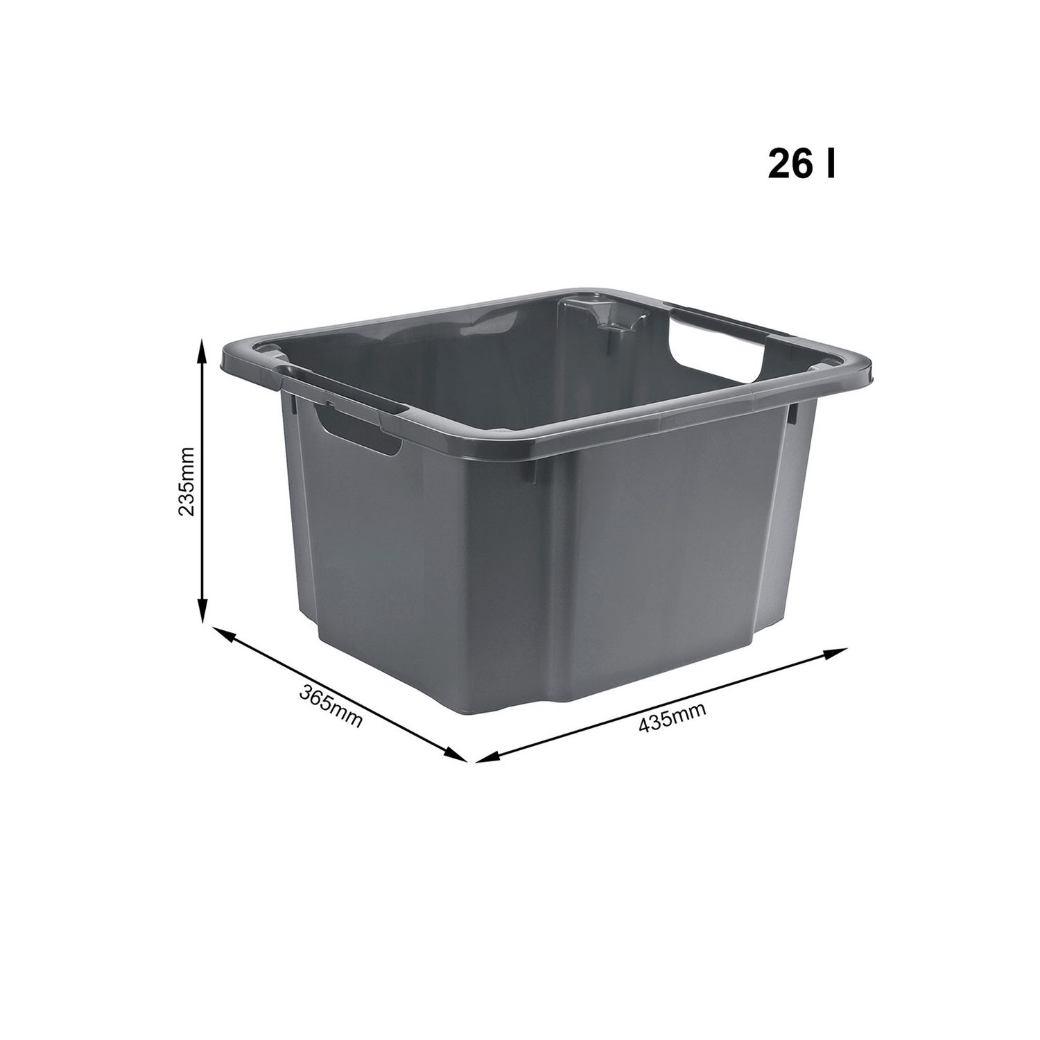 Stack and nest box 26 l REVERSO – Rotho Schweiz