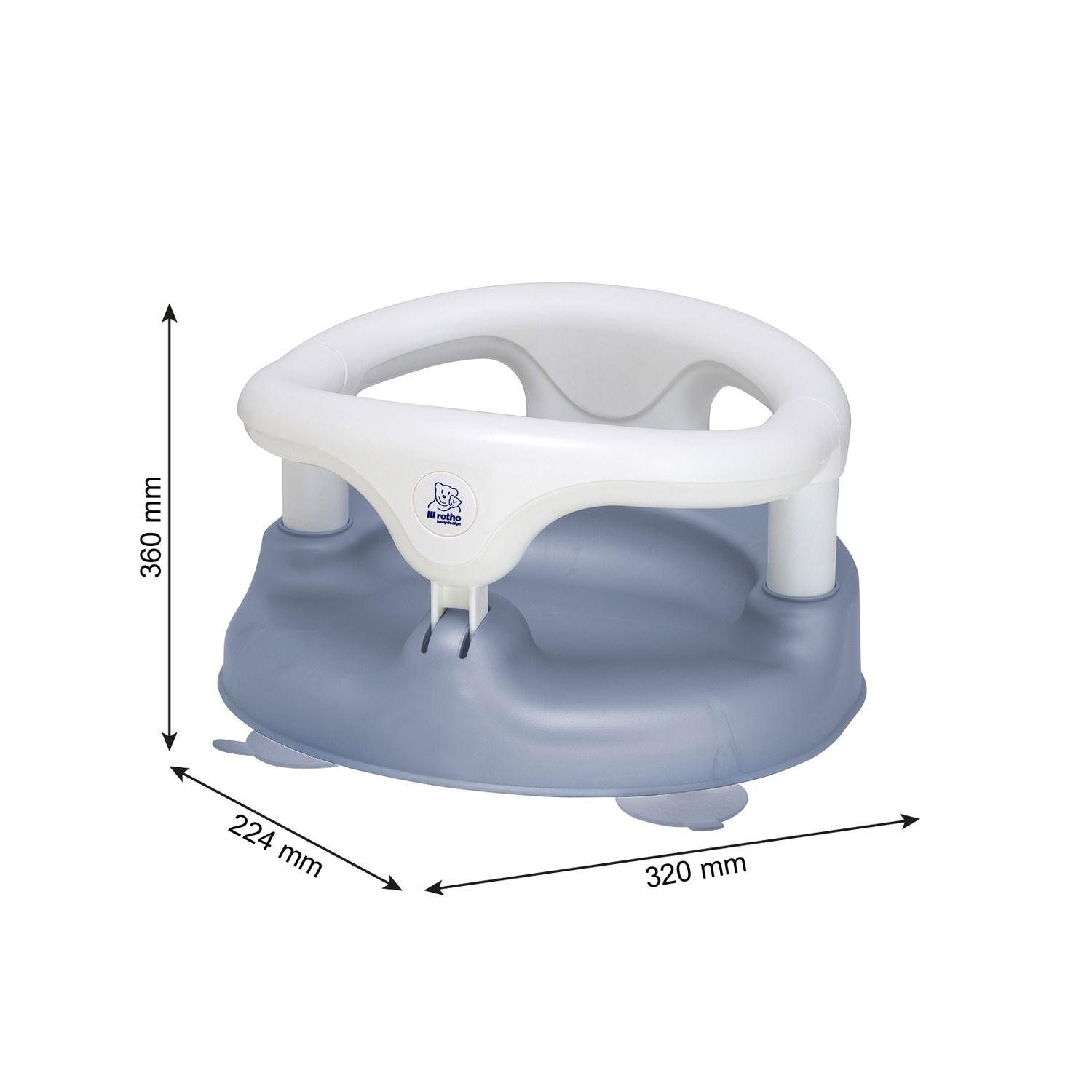 Baby Badesitz 3-farbig – Rotho Babydesign