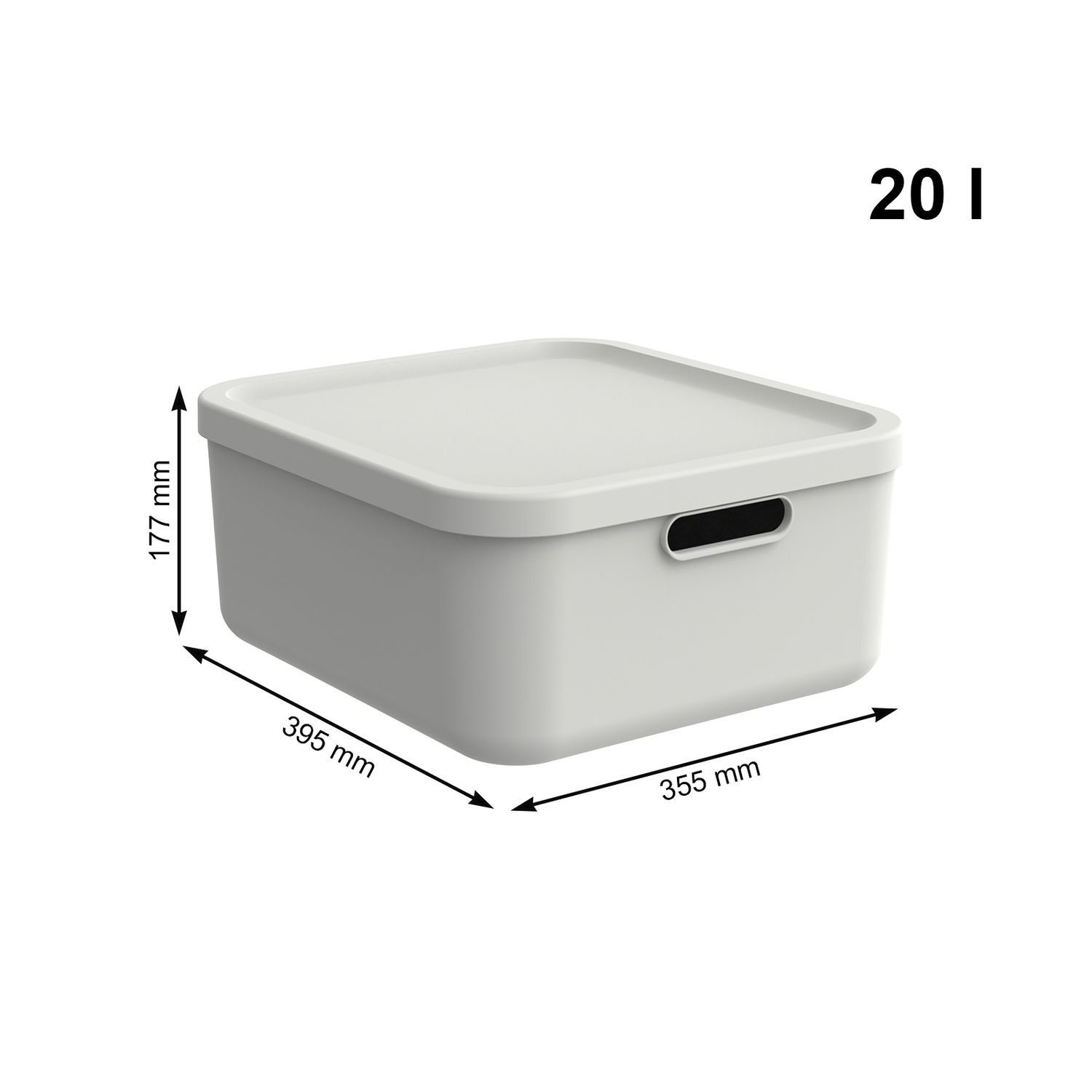 Storage Box 20L 4pcs.-Set l ALBULA LIGHT – Rotho Schweiz