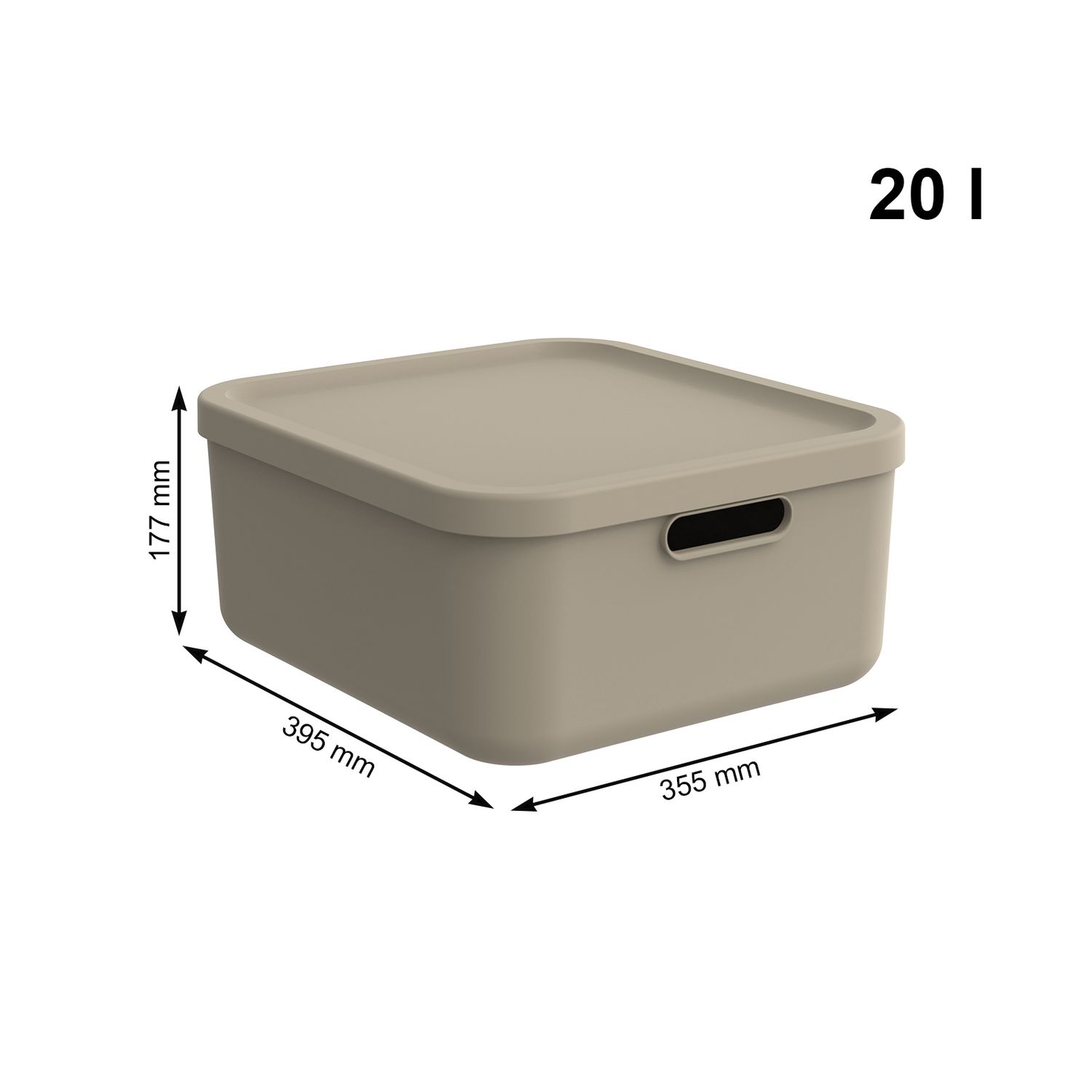 Storage Box 20L 4pcs.-Set l ALBULA LIGHT – Rotho Schweiz