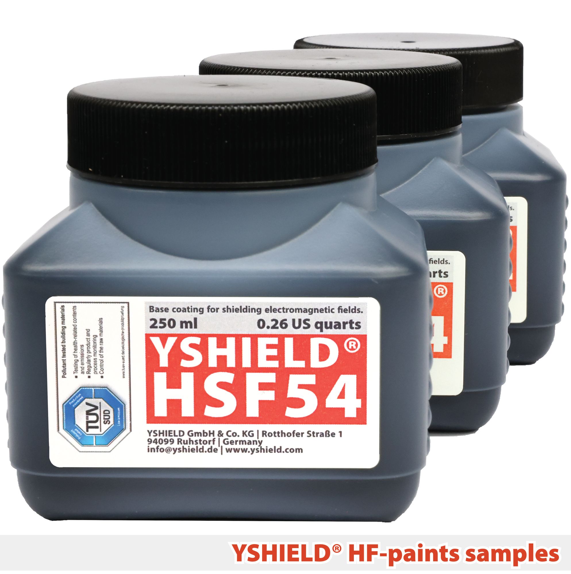 YSHIELD® Sample set HF shielding paints | 3 x 250 ml | YSHIELD®
