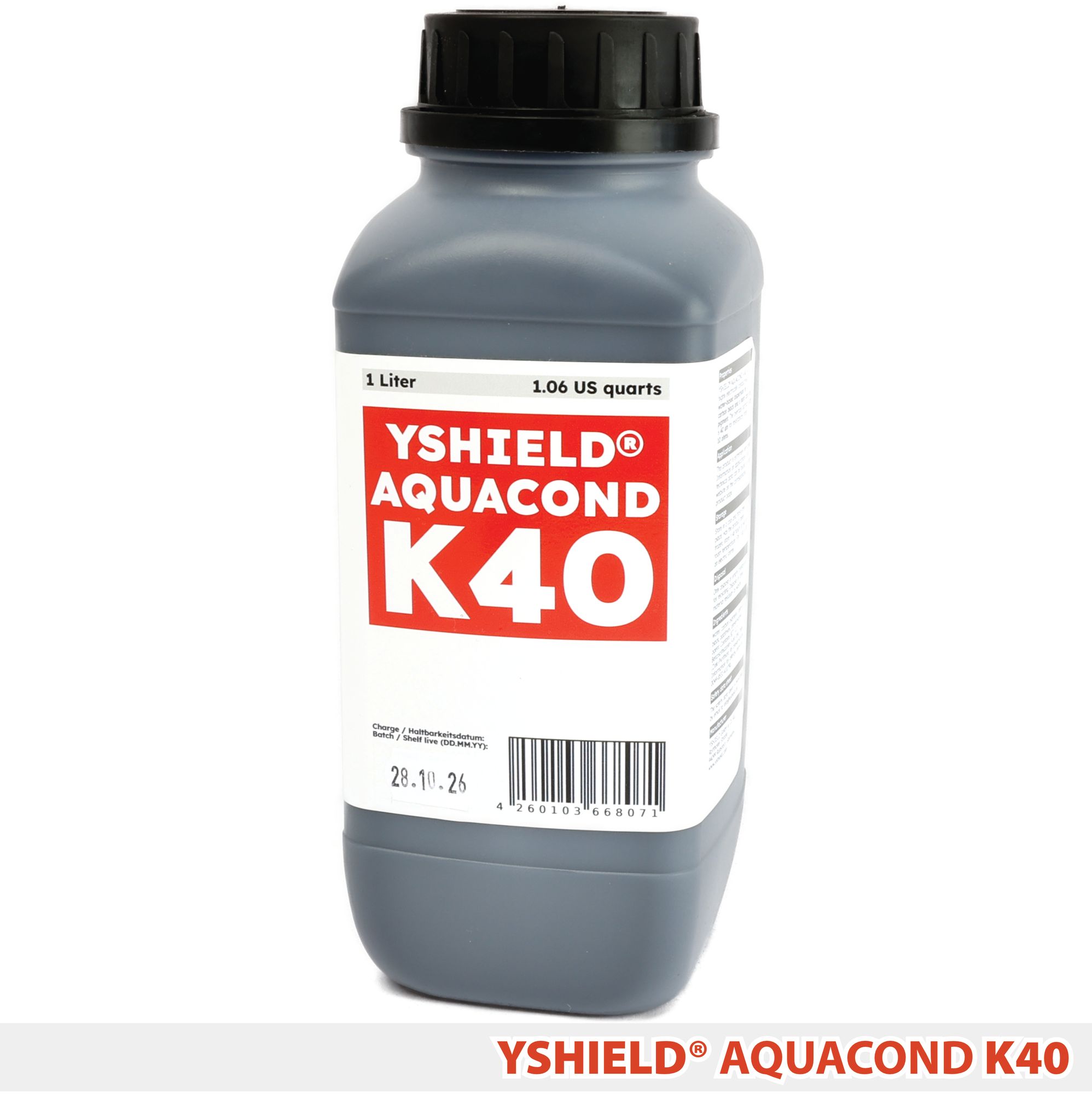 YSHIELD® AQUACOND K40 | Carbon pigment dispersion 40 µm | 1 liter ...