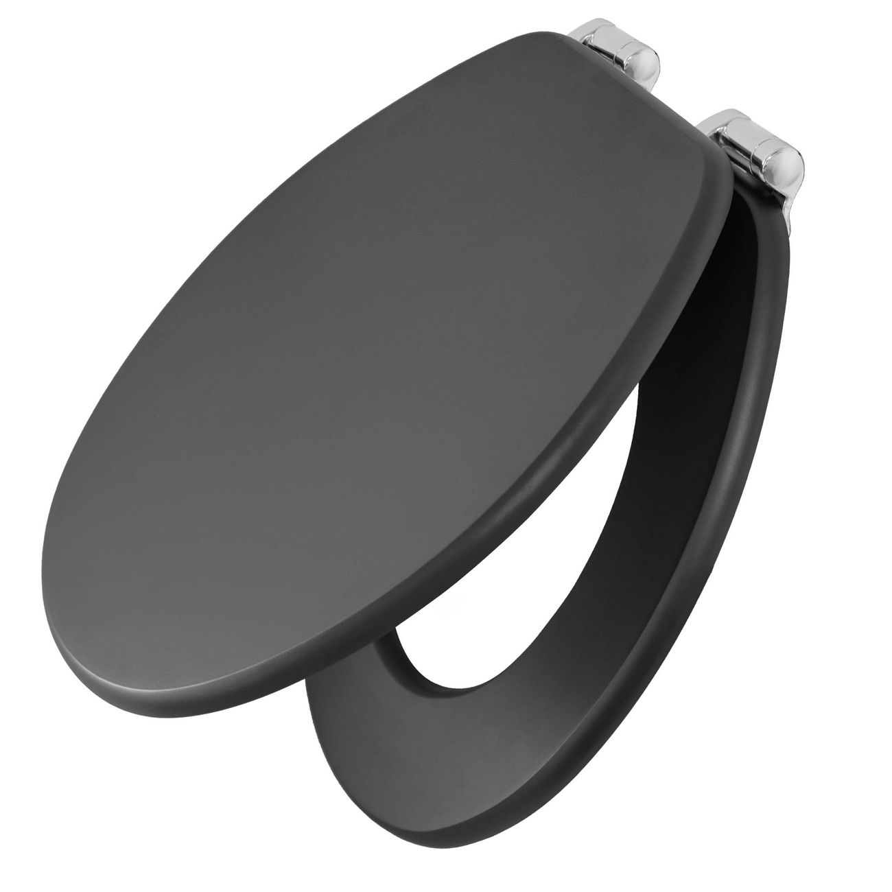 WC Sitz Anthrazit mit Absenkautomatik | banjado