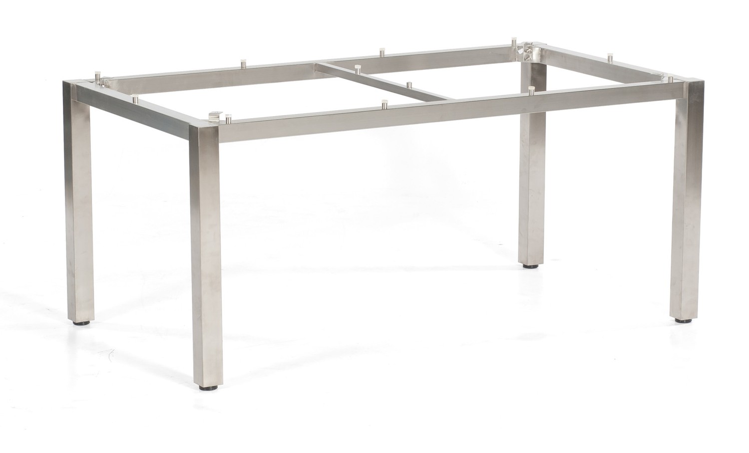 Base Tischgestell Edelstahl Silber | Natur24