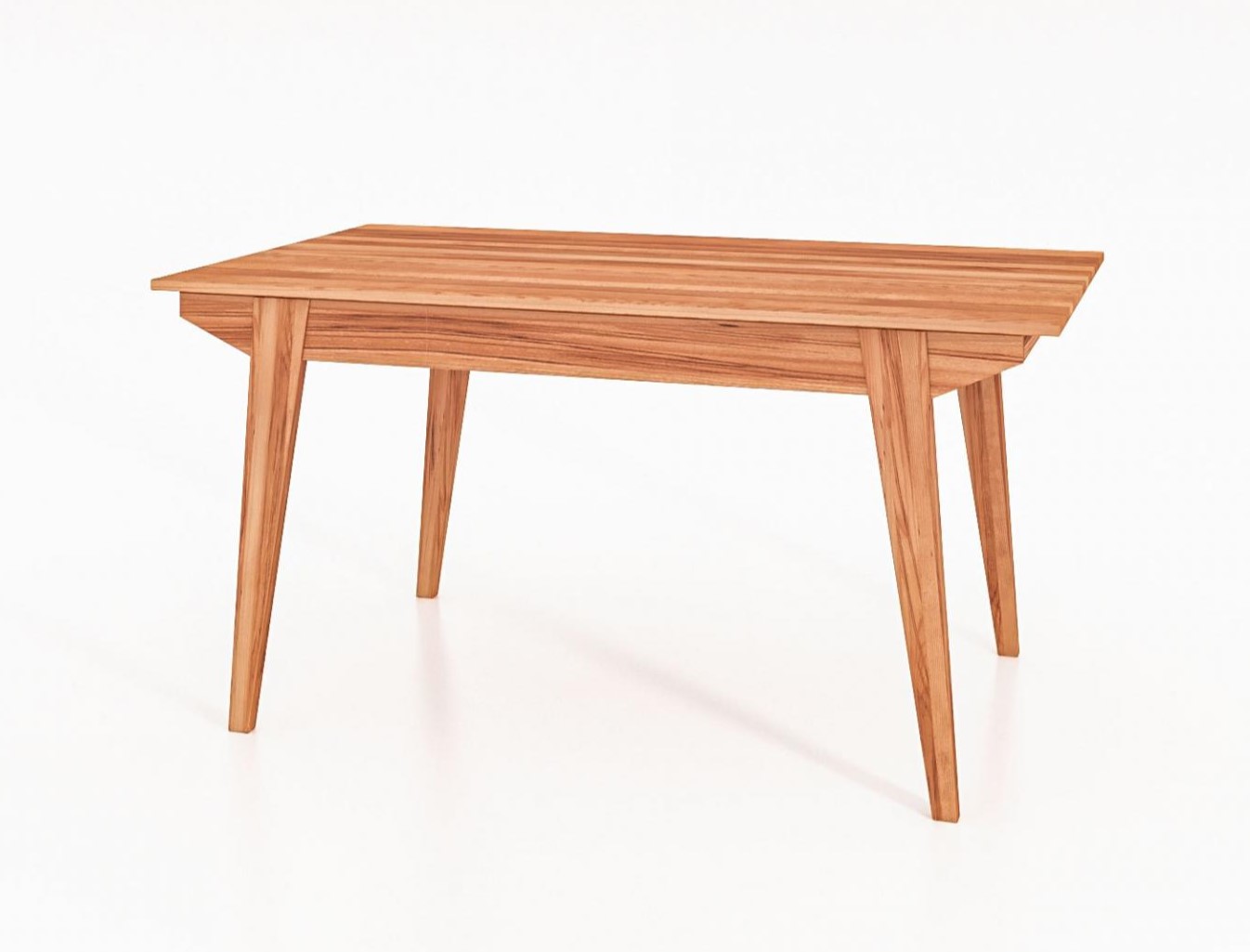 Esstisch Jetro aus Kernbuche massiv 90x120x77 cm mit schrägen ...