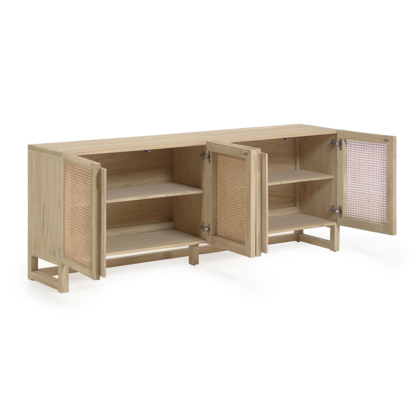 Sideboard Rexit 180 x 38 x 78 cm Rattan Wohnzimmer Schlafzimmer Neu ...