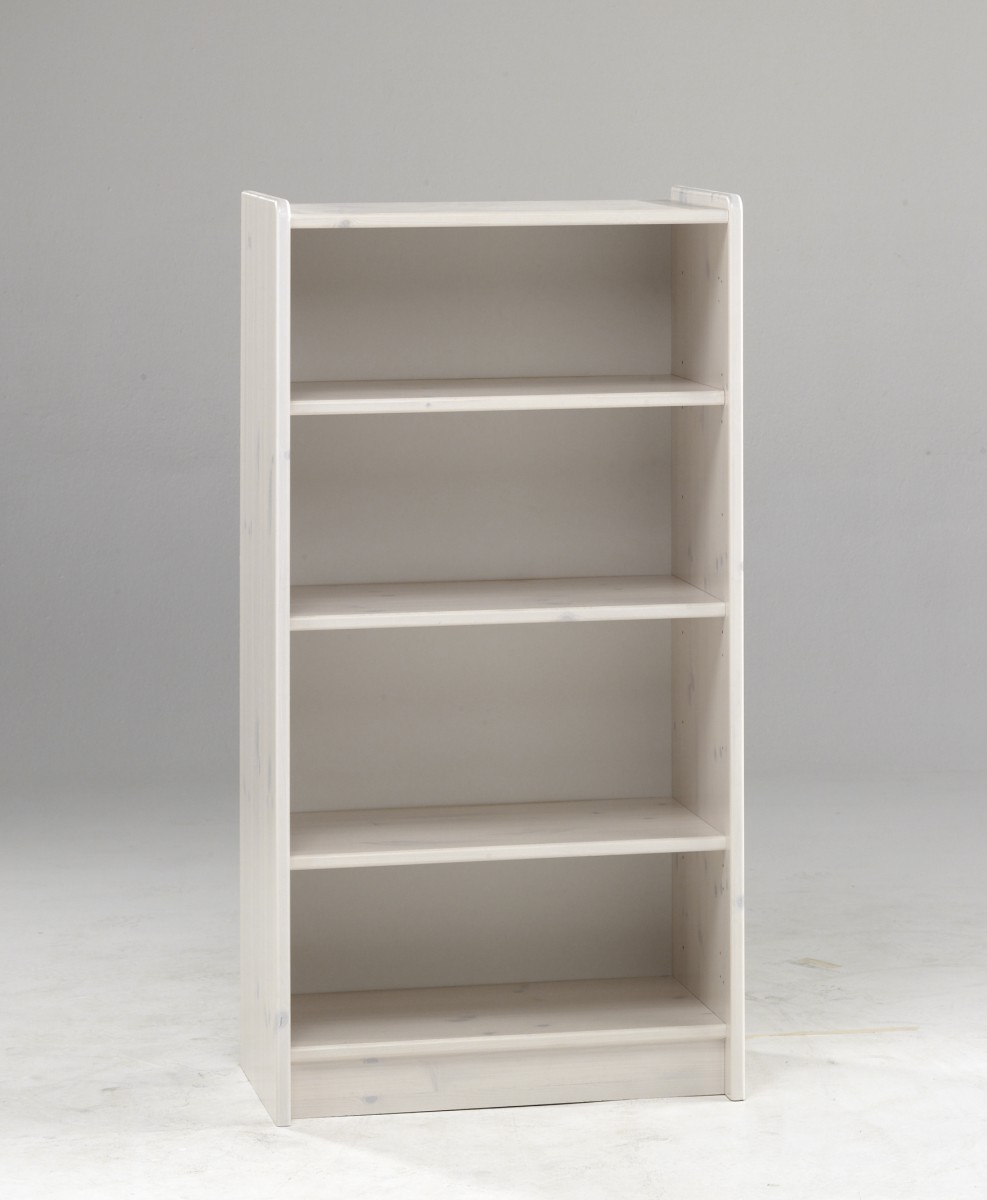 Regal Standregal Kinderregal Bücherregal 3 Böden Kiefer massiv white ...