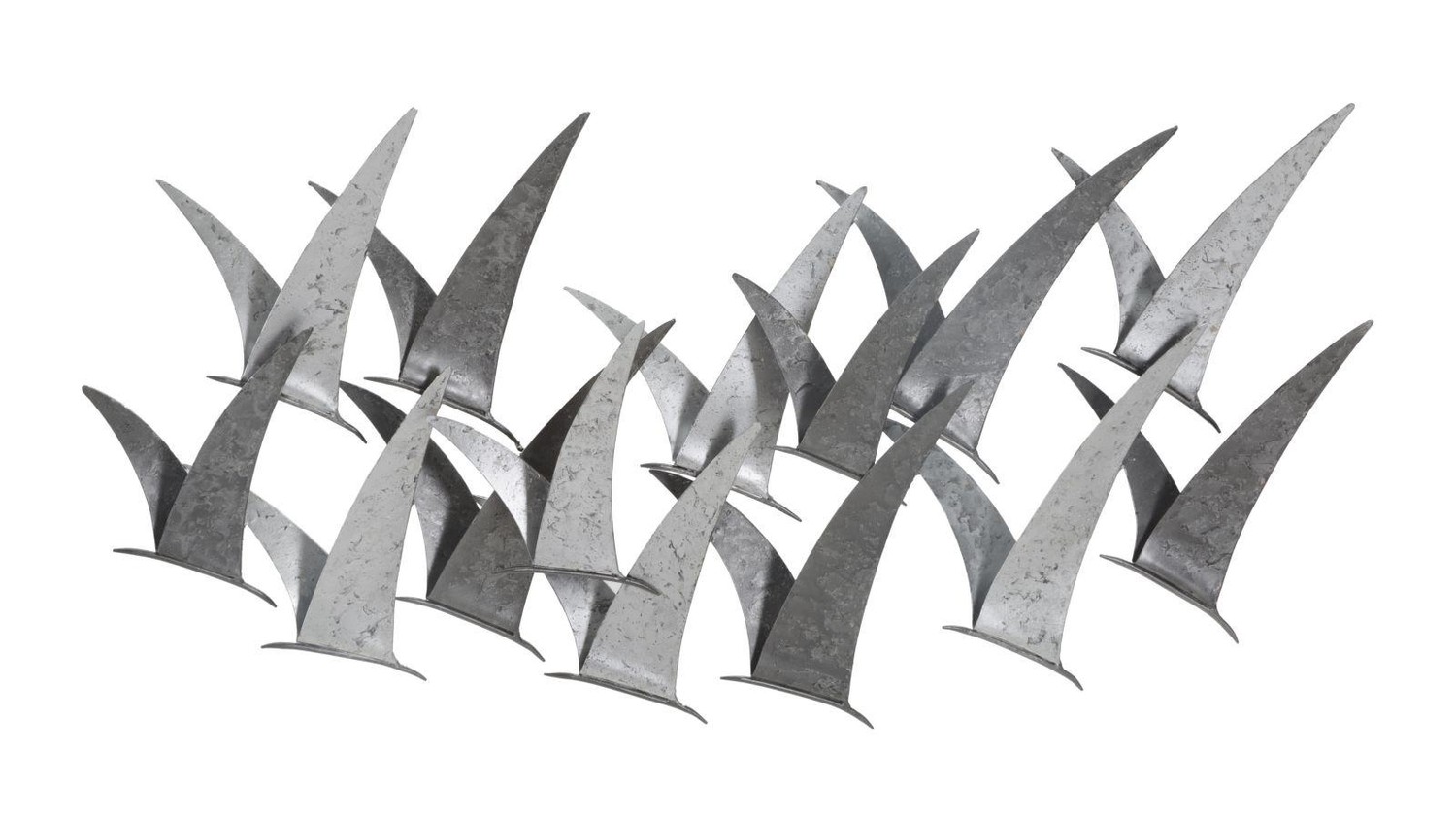 Wanddekoration Ferro 93 x 47,6 x 12,7 cm Metall Silber | Natur24