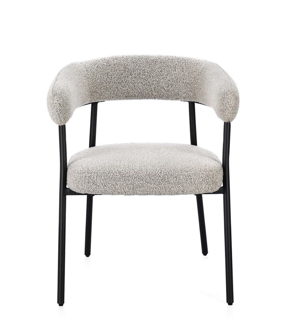 2er Set Stuhl Giaele 56.5 x 75.5 x 59.5 cm Sperrholz Stahl Polyester ...