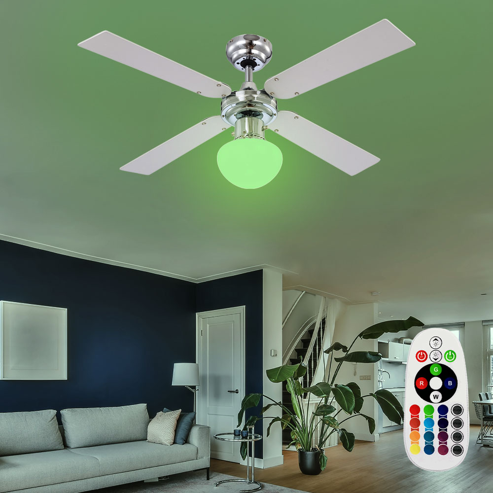 Green Color Ceiling Fan | Shelly Lighting