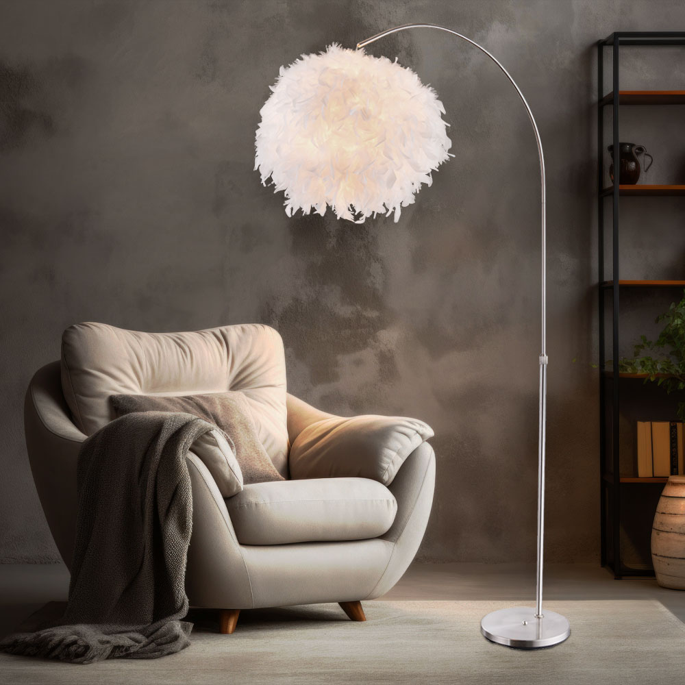 Floor lamp height adjustable arc lamp with springs floor lamp living ...