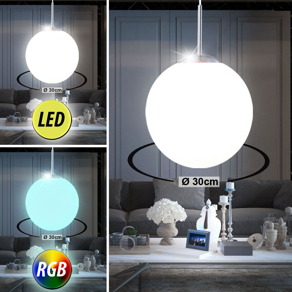 [Bundle] LED pendant lights living room RGB ball lighting remote ...