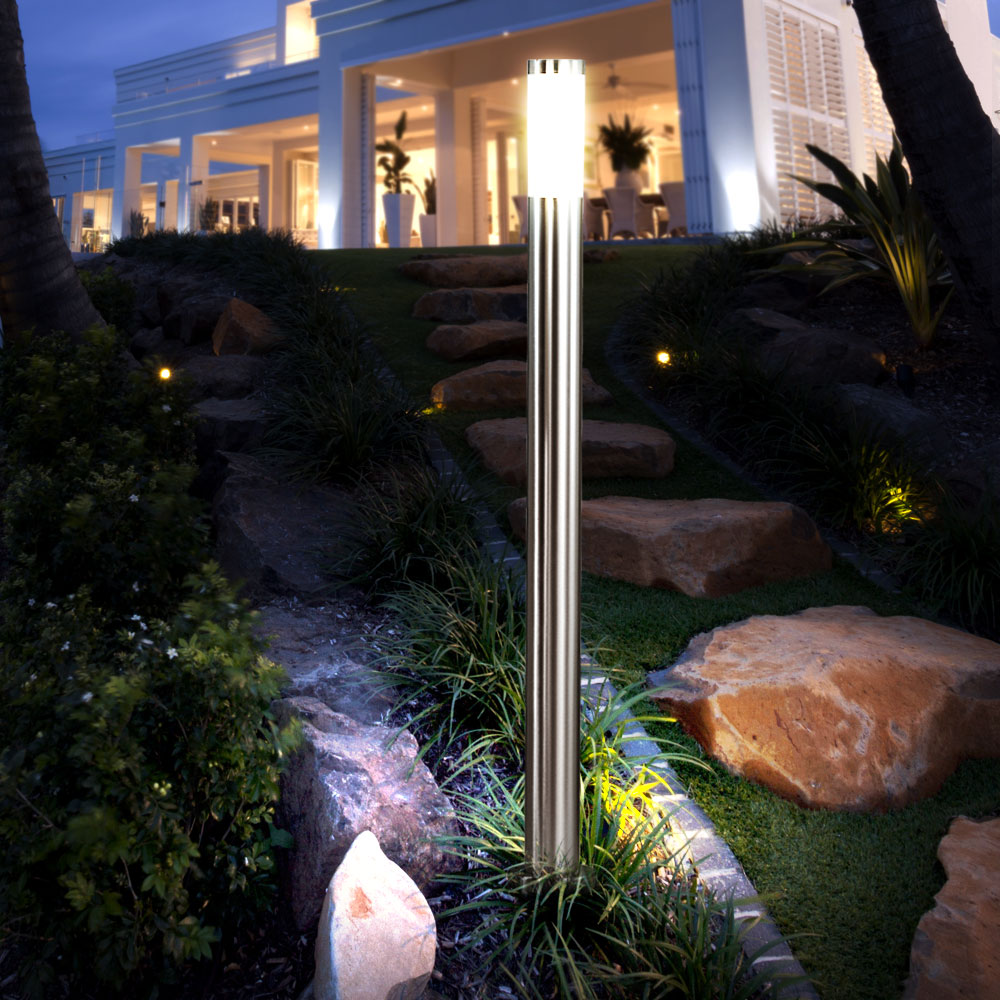 [Paket] RGB LED Außen Steh Lampe Garten FERNBEDIENUNG App ...