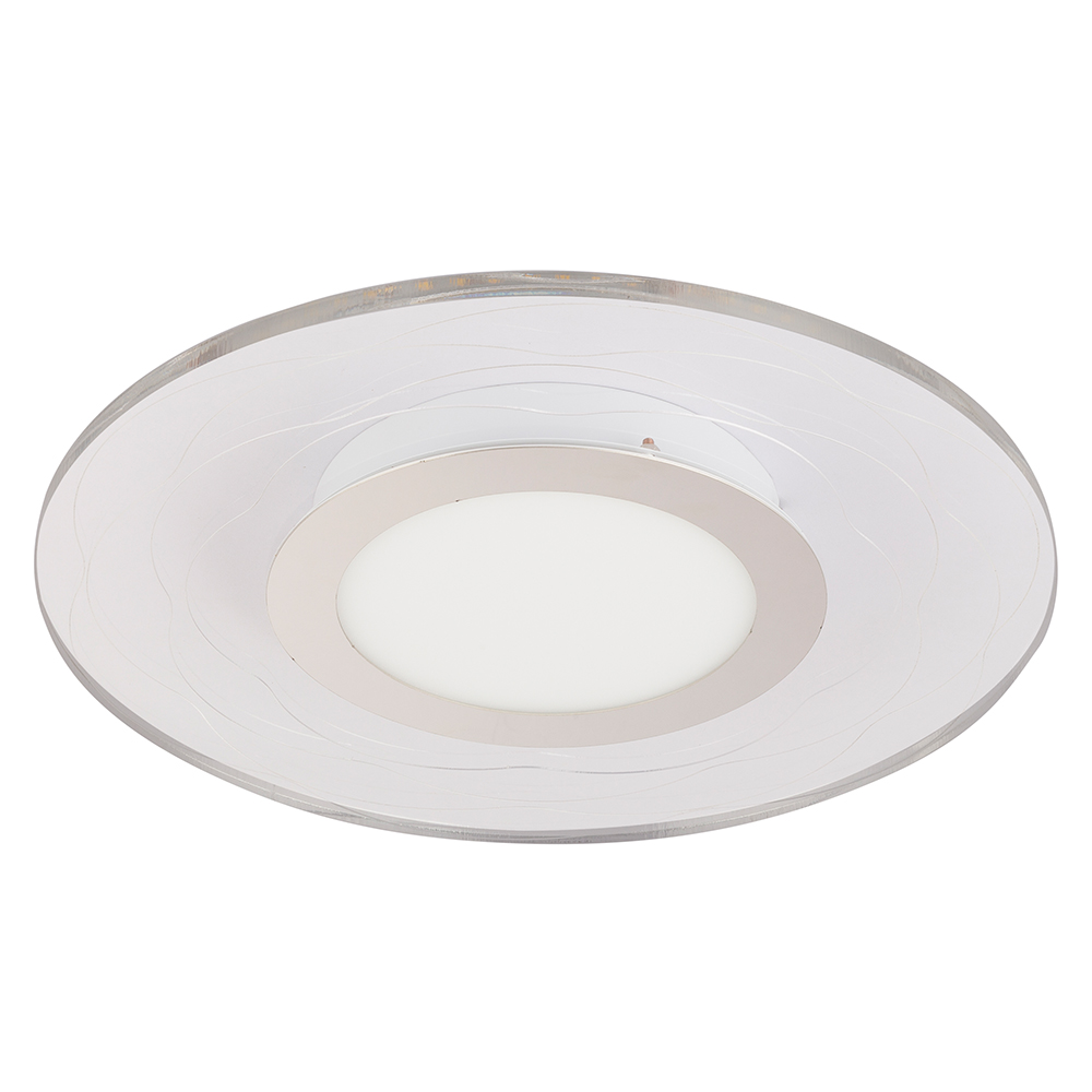 LED ceiling light, decorative lines, satined clear, D 35 cm | ETC Shop ...