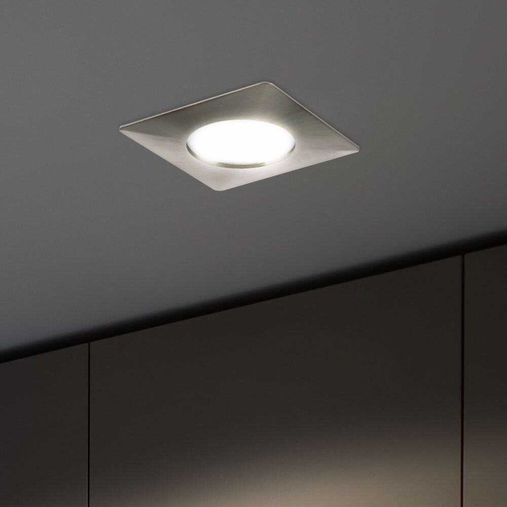 Spot LED encastrable au plafond, nickel mat, 10,2 cm, TINUS | ETC Shop ...