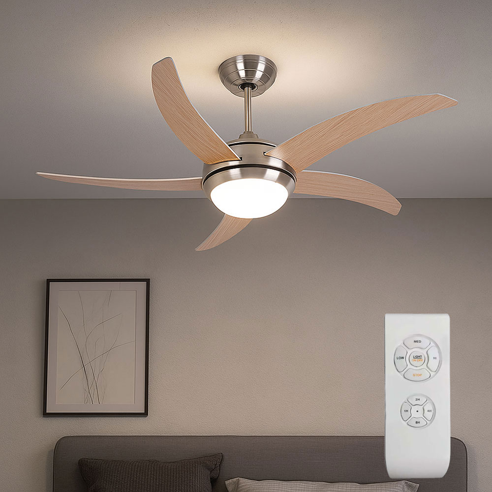 Ceiling fan, remote control, timer 132 cm | ETC Shop: lamps, furniture ...